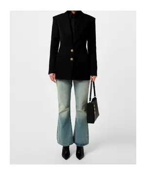 Balmain Single Breasted Blazer With Gold Buttons