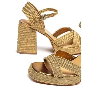 CastaÑer Woven High-heel Platform Sandals