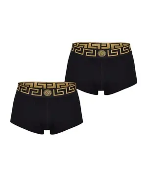 Versace Logo Briefs Two-pack - Black