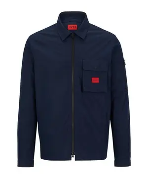 Hugo Boss Solid Color Casual Jacket - Black