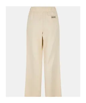 Moncler Logo Detail Wide Leg Sweatpants - Nude