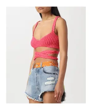 Alanui Sleeveless Knit Top With Rear Straps - Multicolor
