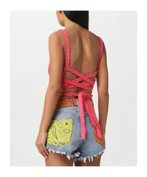 Alanui Sleeveless Knit Top With Rear Straps - Multicolor