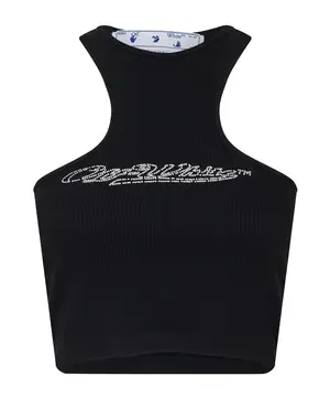 Off-White Bling Baseball Rowing Top - Black