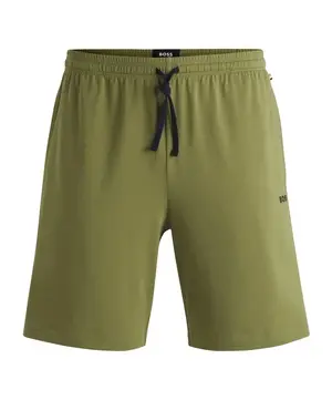 Hugo Boss Stretchy Cotton Shorts - Green