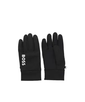 Hugo Boss Logo Detail Gloves - Black