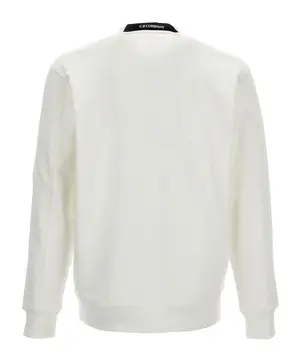 C.P. COMPANY Diagonal Raised Fleece Crewneck Lens Sweatshirt