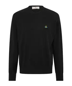 VIVIENNE WESTWOOD Wool Sweater With Embroidered Logo