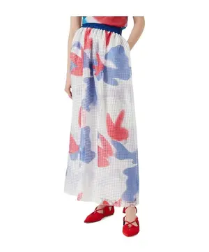 Emporio Armani Printed Midi Skirt