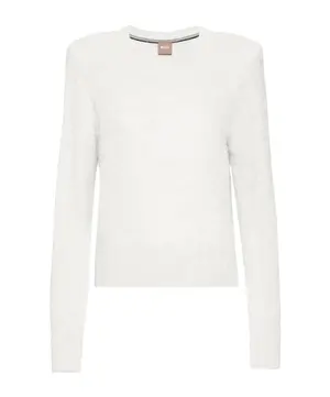 Hugo Boss High-quality Knit Sweater - White