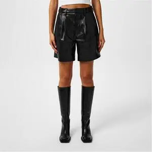 ANINE BING Carmen Leather Shorts