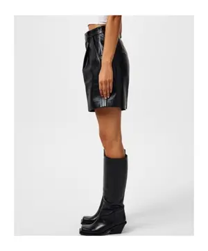 ANINE BING Carmen Leather Shorts