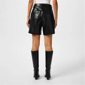 ANINE BING Carmen Leather Shorts
