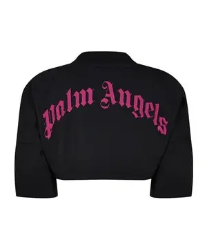 Palm Angels Logo Cropped T-shirt