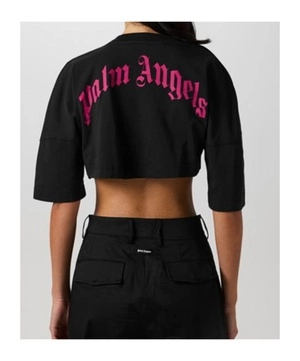 Palm Angels Logo Cropped T-shirt