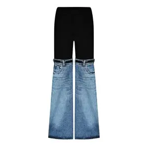 Coperni Paneled Flared Trousers With Elastic Waist