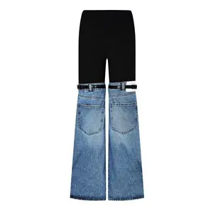 Coperni Paneled Flared Trousers With Elastic Waist