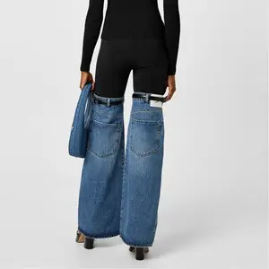 Coperni Paneled Flared Trousers With Elastic Waist