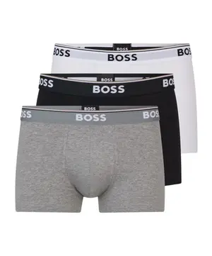 Hugo Boss Bodywear 3 Pack Power Trunks - Gray