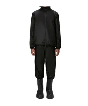 Rains Zipper Hooded Cotton Jacket