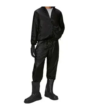Rains Zipper Hooded Cotton Jacket