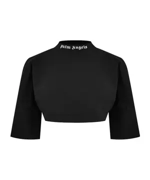 Palm Angels Logo Cropped T-shirt