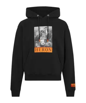 Heron Preston Long-sleeved Hooded Sweatshirt
