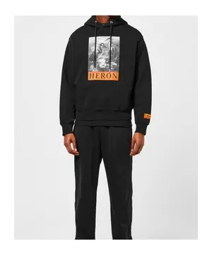 Heron Preston Long-sleeved Hooded Sweatshirt