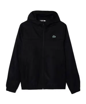 Lacoste Full-zip Hooded Track Jacket - Black