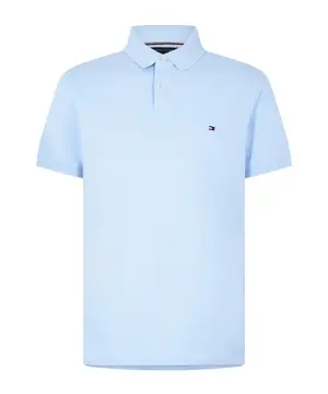 Tommy Hilfiger Logo Short Sleeve Polo Shirt - Blue