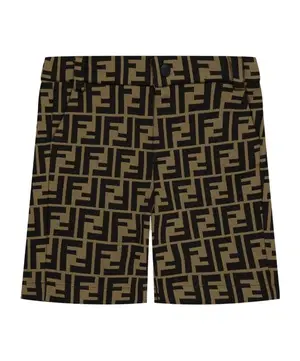 Fendi Logo Printed Shorts