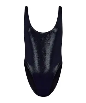 Norma Kamali Marissa U-neck Sleeveless Backless Swimsuit - True Navy