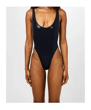 Norma Kamali Marissa U-neck Sleeveless Backless Swimsuit - True Navy