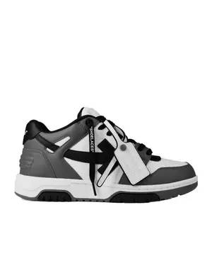 Off-White Round Toe Low-top Casual Shoes - Black