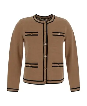 Tory Burch Button-up Crewneck Cardigan
