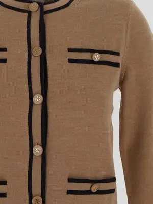 Tory Burch Button-up Crewneck Cardigan