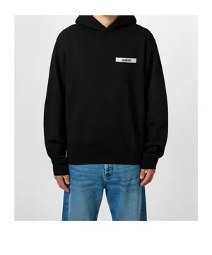 Jacquemus Long Sleeve Sweatshirt - Black