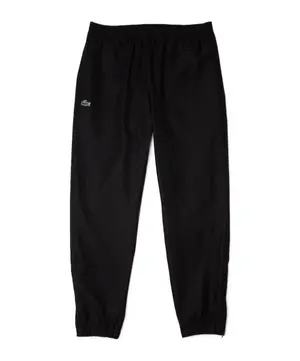 Lacoste Taffeta Closed Hem Tracksuit Bottoms - Black