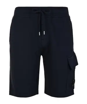 C.P. COMPANY Soft Fleece Shorts - Black