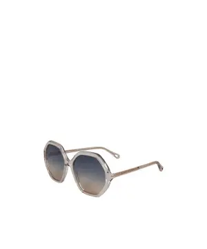 Chloé Geometric Frame Sunglasses - Gray
