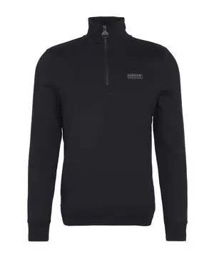 Barbour Essential Half-zip Sweatshirt - Black