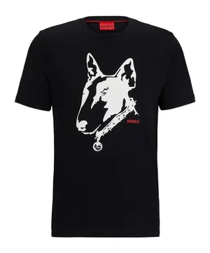 Hugo Boss Printed Crew-neck T-shirt - Black