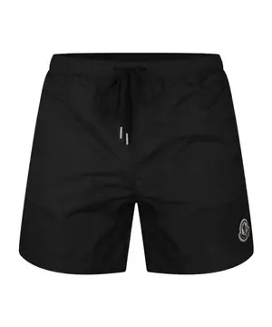 Moncler Logo Swim Trunks - Black
