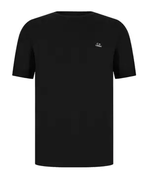 C.P. COMPANY Logo Crew Neck T-shirt - Black