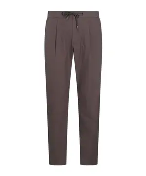 Herno Drawstring Slim Cut Trousers - Brown