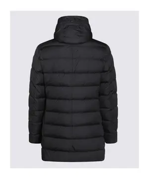 Herno Hooded Long-sleeved Cotton Jacket