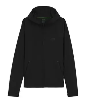 Hugo Boss Sicon Active Moisture-managing Hoodie - Black
