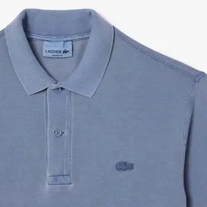 Lacoste Classic-fit Natural Dye Polo Shirt - Blue