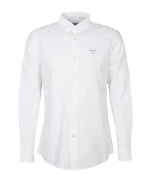 Barbour Button-down Plain Shirt - White