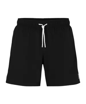 Hugo Boss Solid Color Athletic Shorts - Black